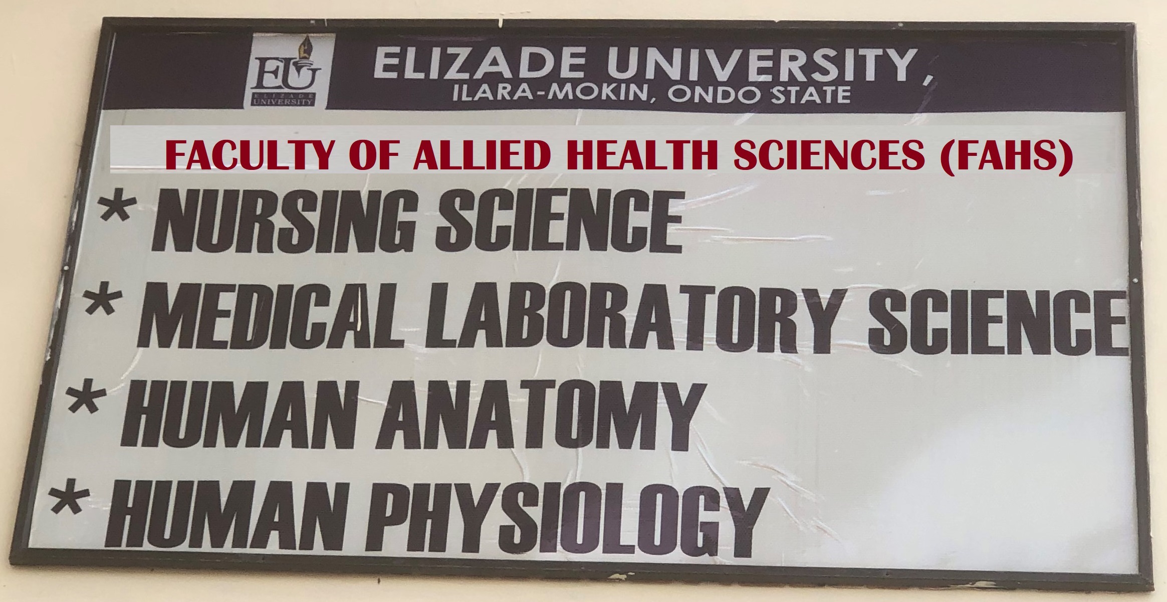 - ELizade University || Faculty Elizade University